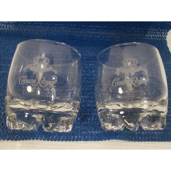 Crown Royal | Dining | Crown Royal Whiskey Rocks Low Ball Glasses Set ...